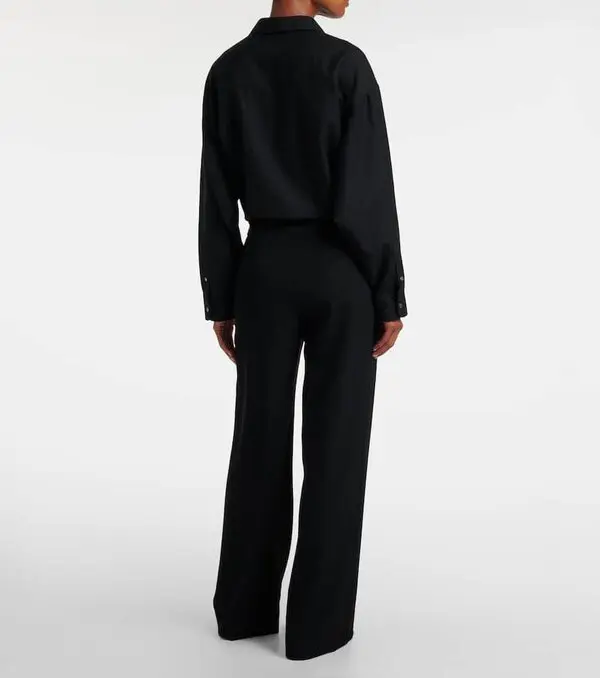 THE ROW Roger Wool Gabardine Pants