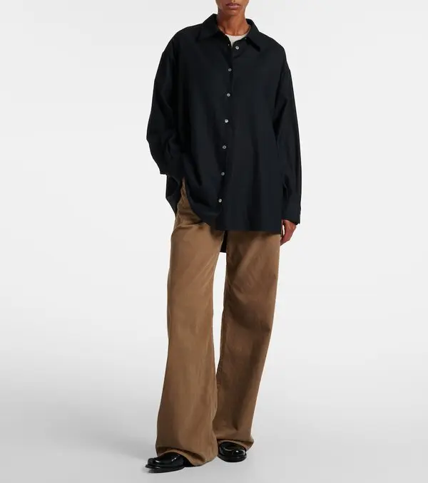 THE ROW Eglitta Low-rise Corduroy Wide-leg Pants