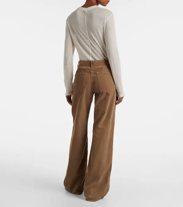 THE ROW Eglitta Low-rise Corduroy Wide-leg Pants