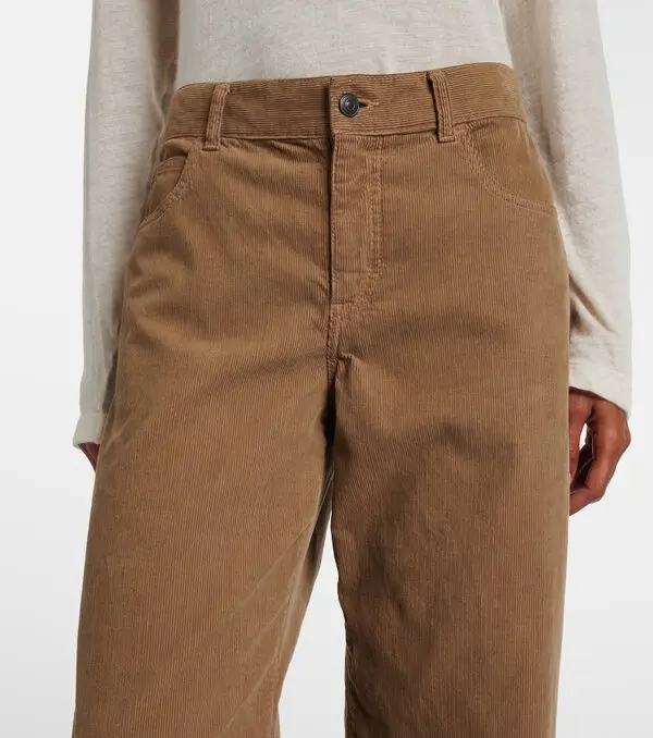THE ROW Eglitta Low-rise Corduroy Wide-leg Pants