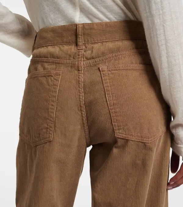 THE ROW Eglitta Low-rise Corduroy Wide-leg Pants
