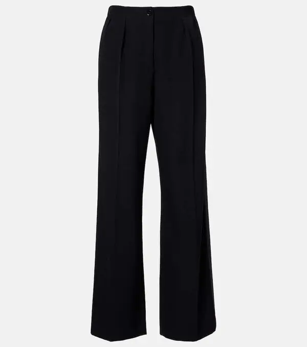 THE ROW Felicita Wool Twill Wide-leg Pants