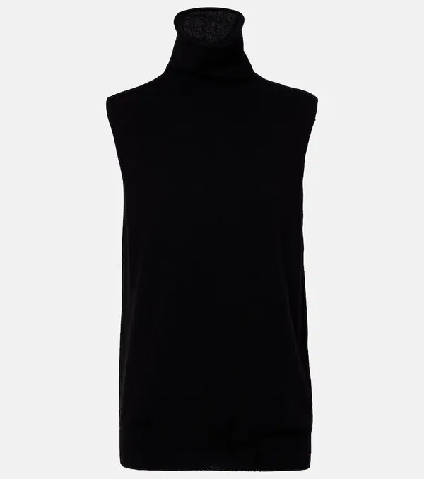 THE ROW Meritas Cashmere Turtleneck Sweater - Black