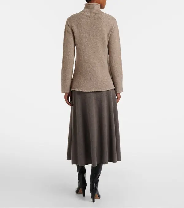 THE ROW Masini Cashmere Midi Skirt
