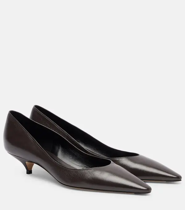 THE ROW Liisa Leather Pumps