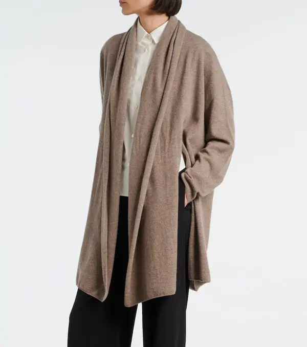 THE ROW Merin Cashmere Cardigan - Beige