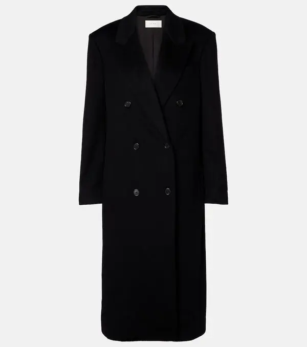 THE ROW Sandes Cashmere Coat - Black