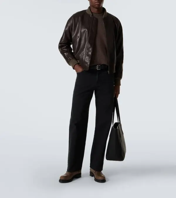 THE ROW Rossen Straight Jeans - Black