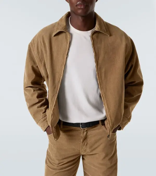 THE ROW Noggu Cotton Corduroy Jacket - Brown