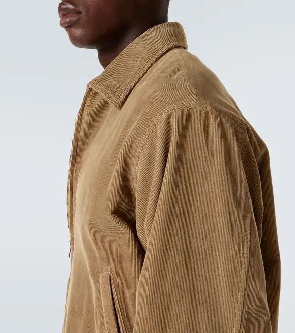 THE ROW Noggu Cotton Corduroy Jacket - Brown