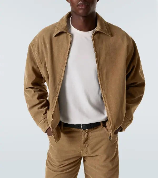 THE ROW Noggu Cotton Corduroy Jacket - Brown