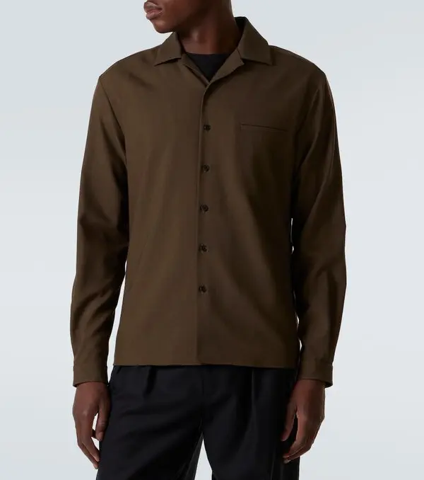 THE ROW Kanta Wool Shirt