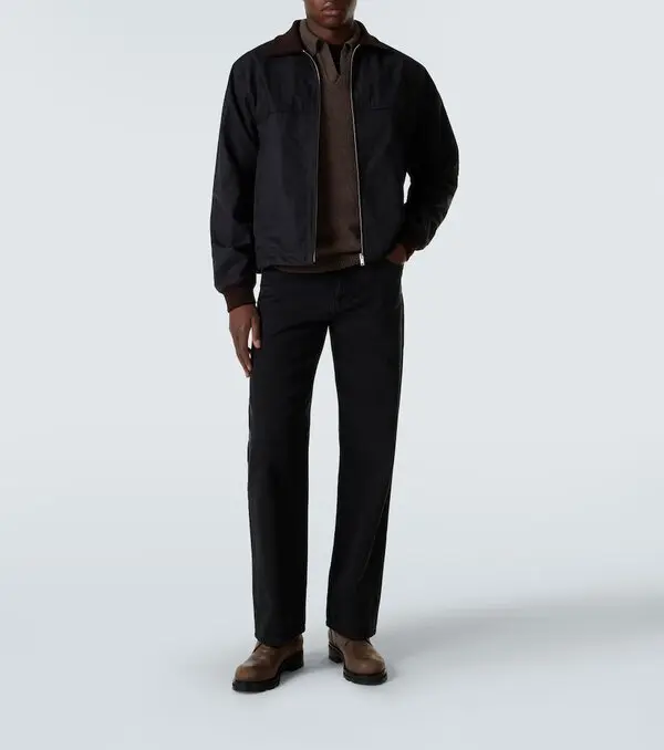 THE ROW Leach Cashmere Polo Sweater - Brown
