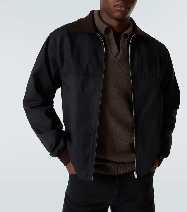 THE ROW Leach Cashmere Polo Sweater - Brown