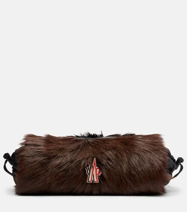 Moncler Shearling Clutch - Brown