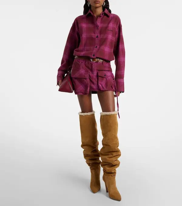 Paris Texas Elsa 100 Suede Over-the-knee Boots - Brown