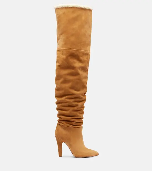 Paris Texas Elsa 100 Suede Over-the-knee Boots - Brown