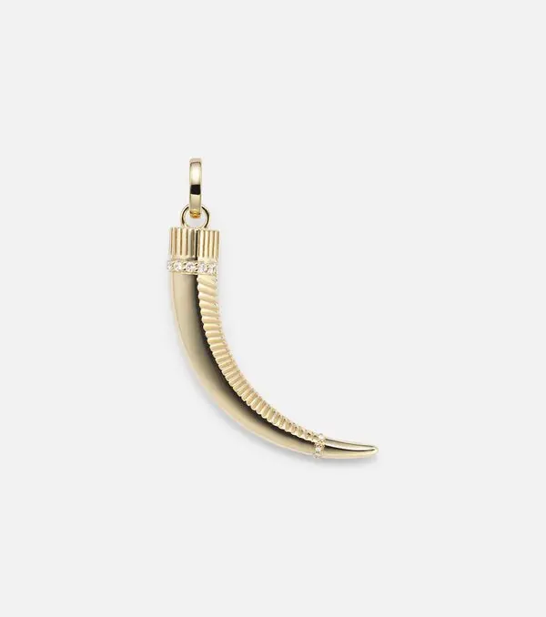 FOUNDRAE 18kt Yellow Diamond Pendant - Gold