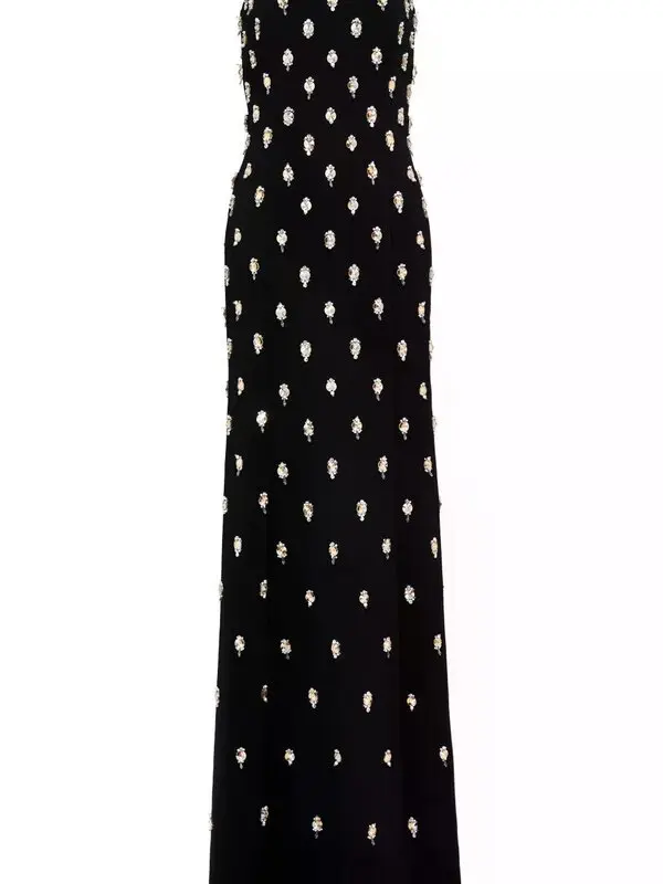 Jenny Packham Embellished Strapless Maxi Dress