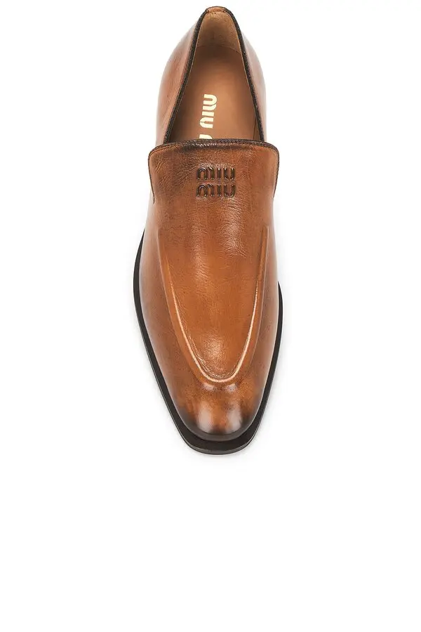 Miu Miu Leather Loafer