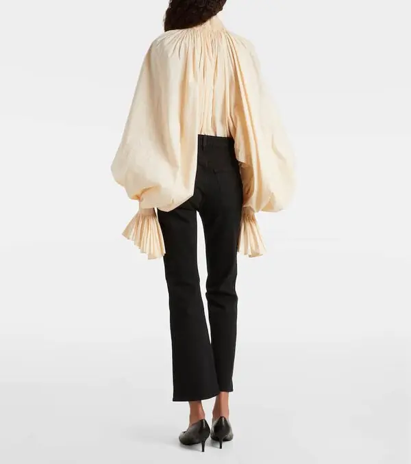 Khaite Vivian High-rise Cropped Flare Jeans