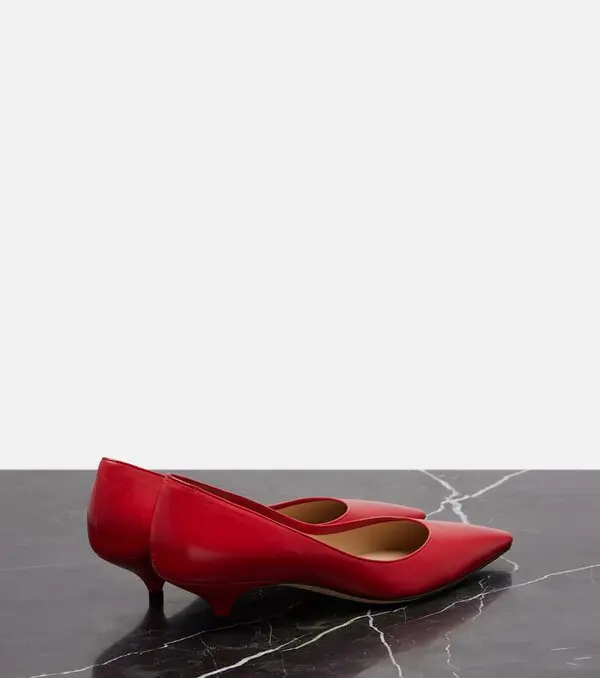 THE ROW Liisa Leather Pumps