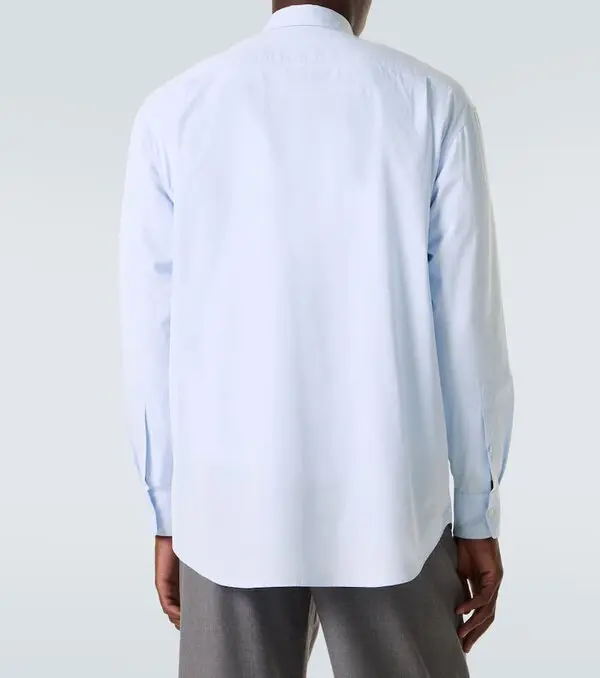 THE ROW Granada Cotton Chambray Shirt - Blue