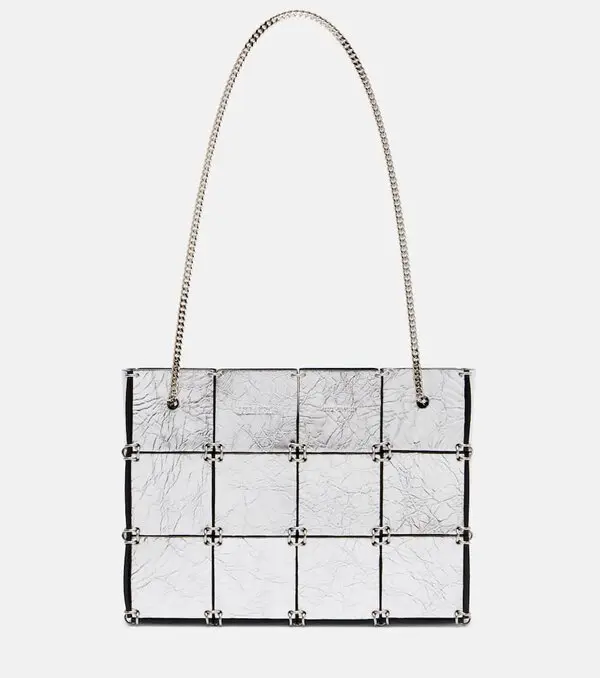 Khaite Emma Mini Metallic Leather Tote