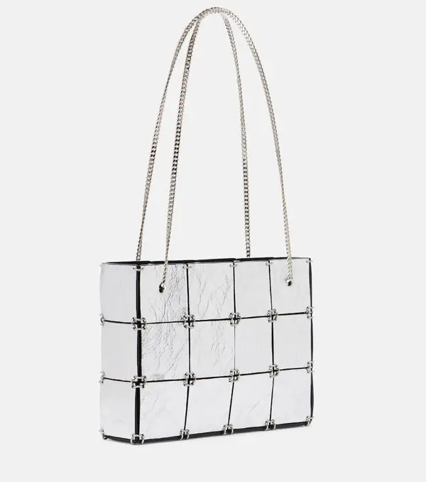 Khaite Emma Mini Metallic Leather Tote