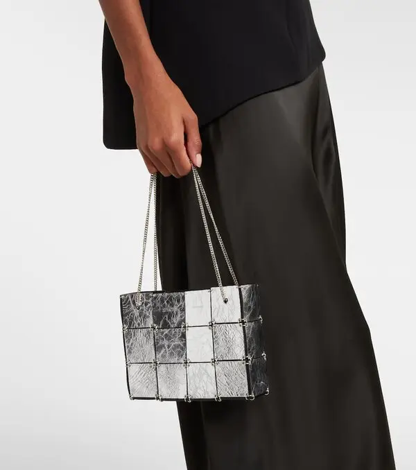 Khaite Emma Mini Metallic Leather Tote