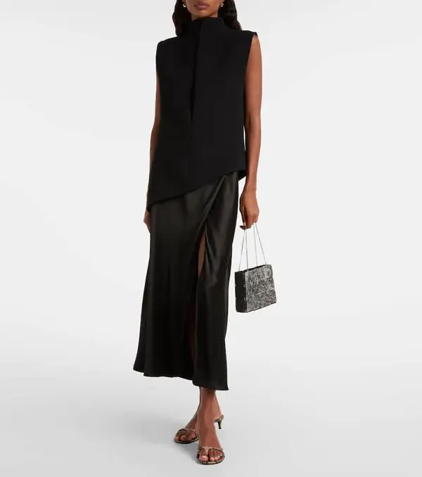 Khaite Emma Mini Metallic Leather Tote