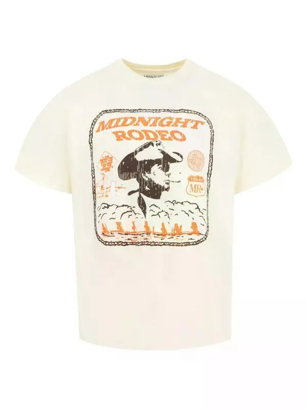 MIDNIGHT RODEO Graphic-print T-shirt - Neutrals