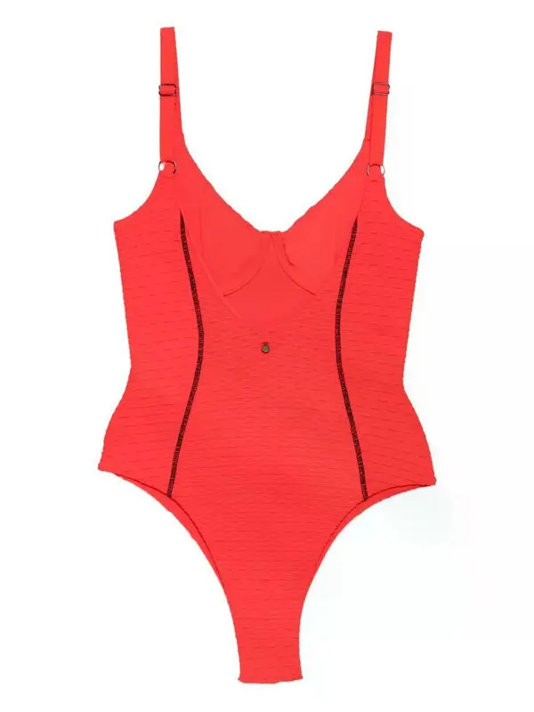 DUSKII Scoop-neck One-piece Swimsuit