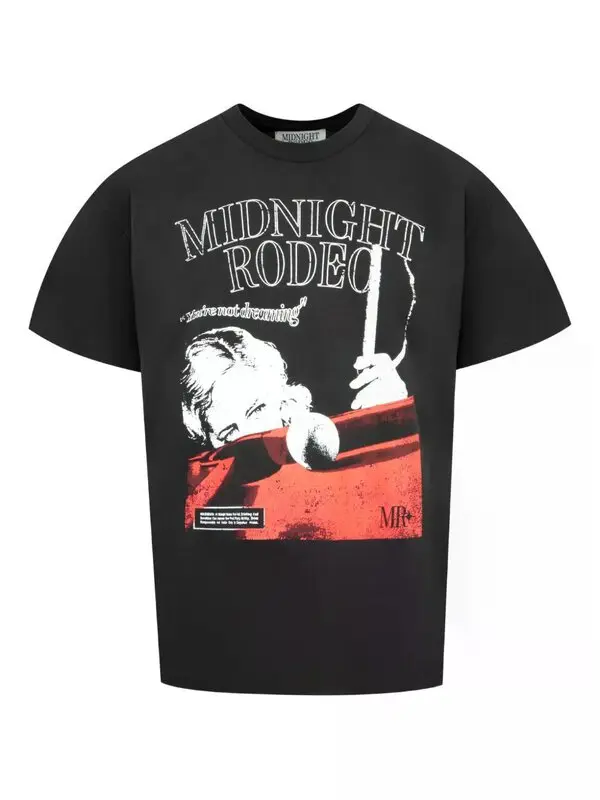 MIDNIGHT RODEO Billiards Graphic-print T-shirt - Black