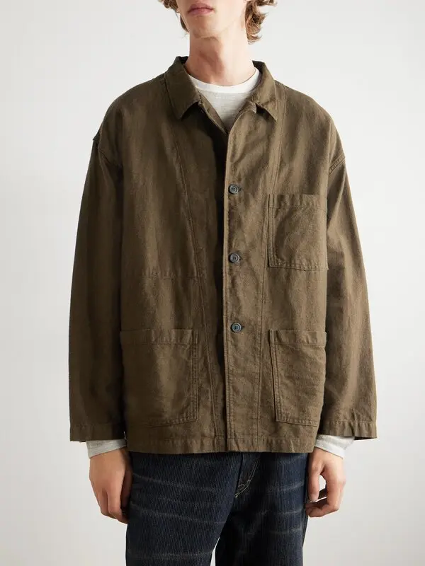 ORSLOW Cotton And Linen-blend Chore Jacket