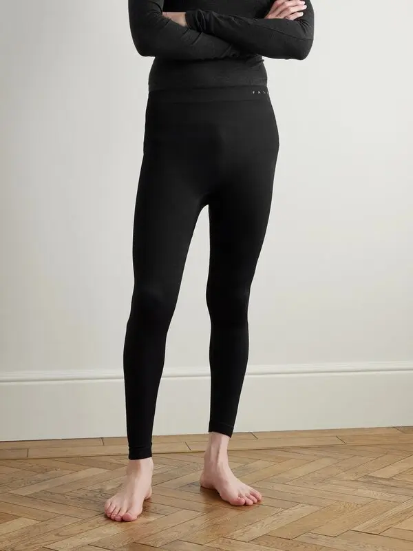 Falke Recycled Ribbed-knit Ski Tights