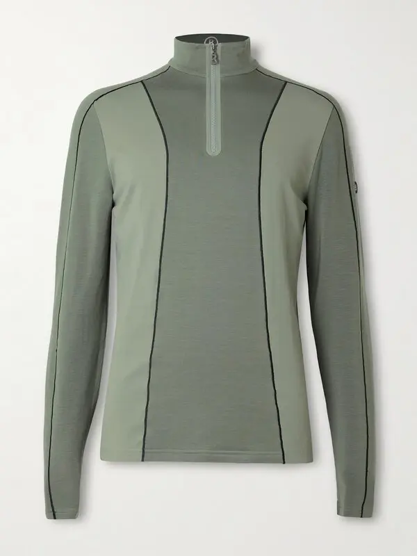 Bogner Stretch-jersey Half-zip Base Layer