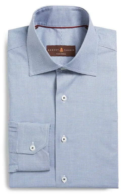 Robert Talbott Tailored Fit Check Dress Shirt