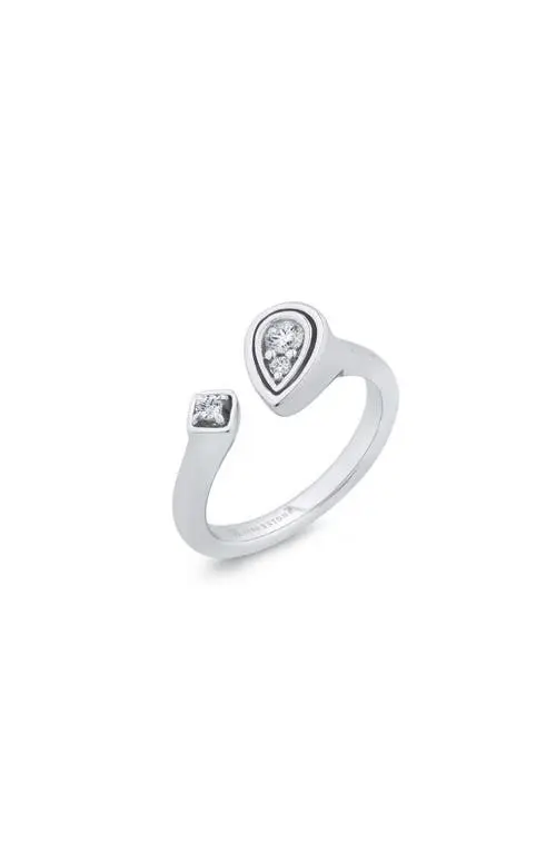 SEED2STONE Horseshoe Ring With Lab-grown Diamonds - Silver