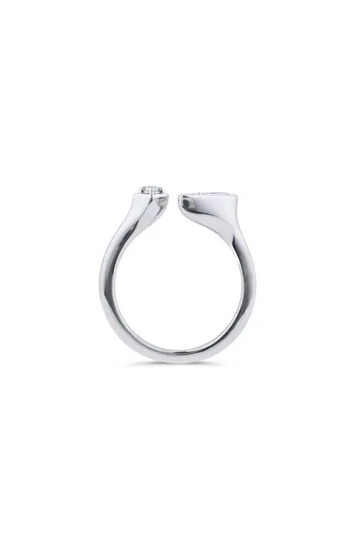 SEED2STONE Horseshoe Ring With Lab-grown Diamonds - Silver