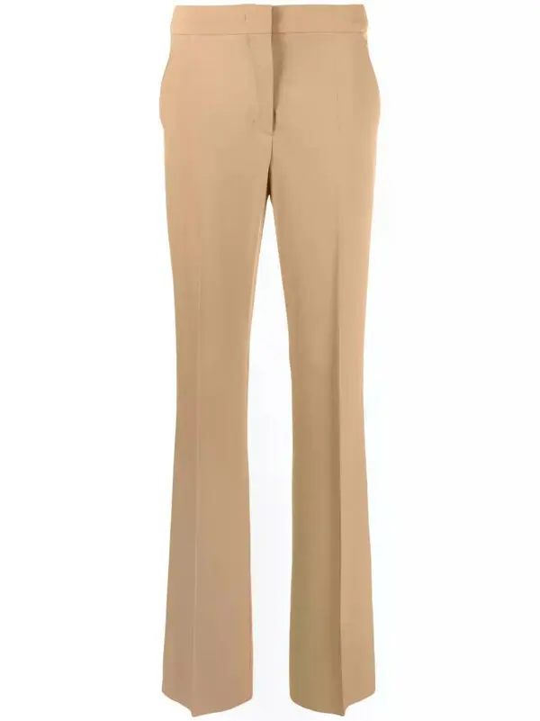 Max Mara High-waisted Pressed-crease Trousers - Neutrals