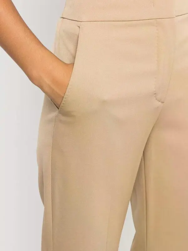 Max Mara High-waisted Pressed-crease Trousers - Neutrals