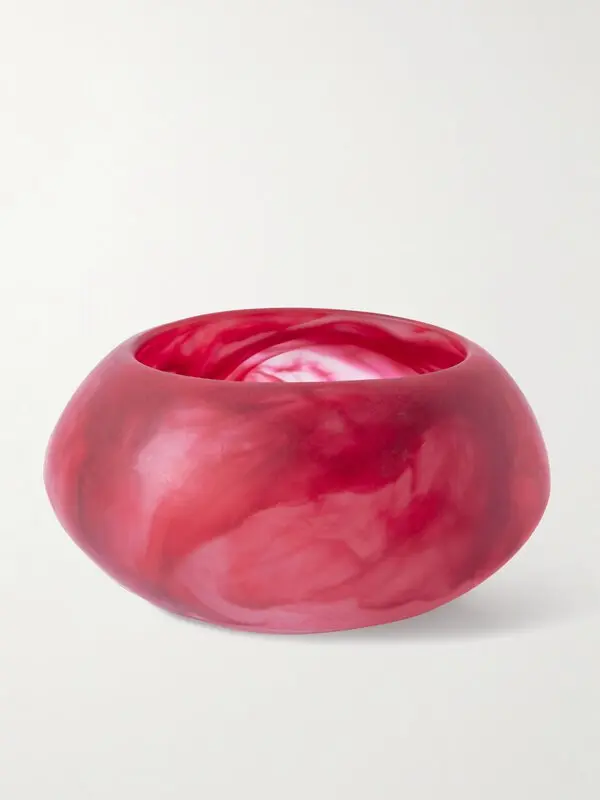 Dinosaur Designs Boulder Resin Bangle - Burgundy