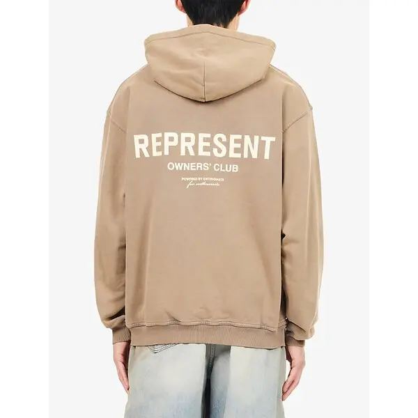 REPRESENT Owner Club Script Cotton-jersey Hoodie