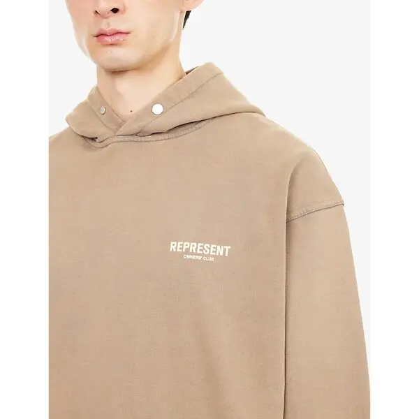 REPRESENT Owner Club Script Cotton-jersey Hoodie