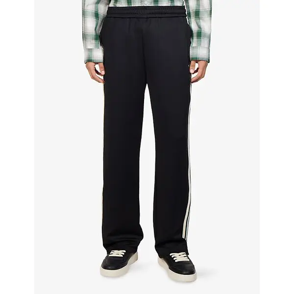 REPRESENT Embroidered-logo Striped-panel Stretch-woven Jogging Bottoms