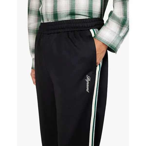 REPRESENT Embroidered-logo Striped-panel Stretch-woven Jogging Bottoms