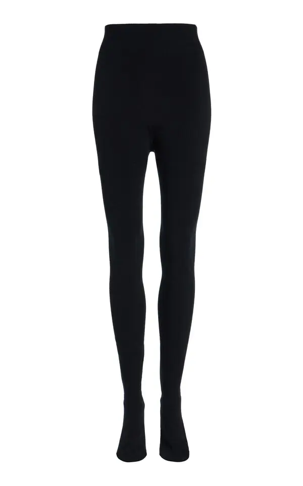 THE ROW Mimi Knit Tights - Black