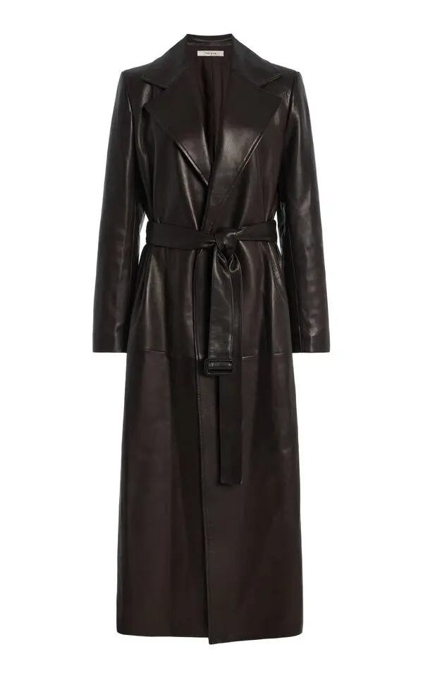 THE ROW Raisa Ankle-length Leather Trench Coat