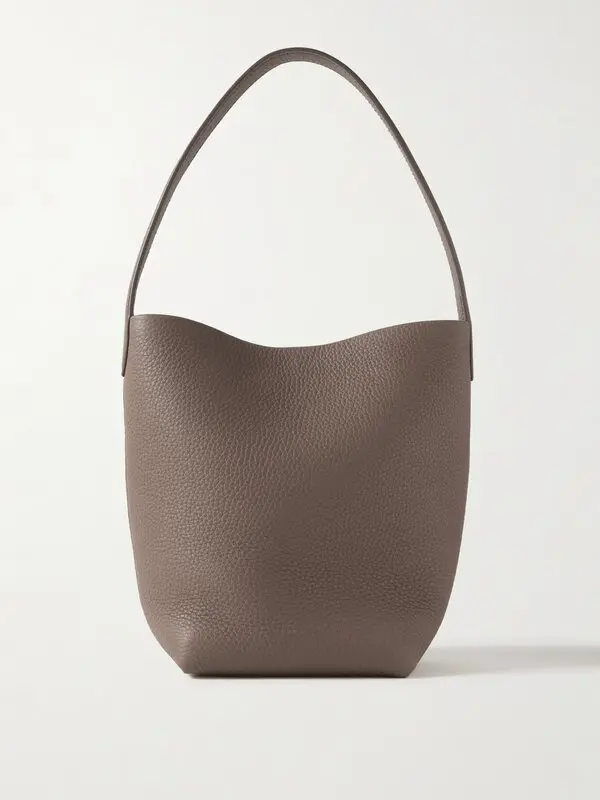 THE ROW N/s Park Small Textured-leather Tote - Brown